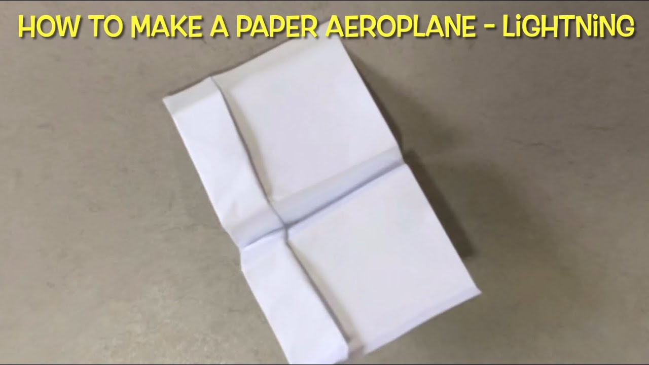 How to make a Paper Aeroplane-Lightning - YouTube