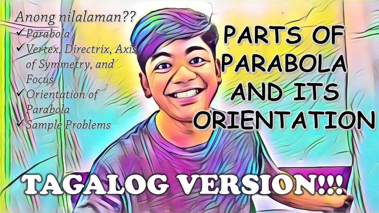 PARTS OF PARABOLA AND ITS ORIENTATION in TAGALOG!! - YouTube