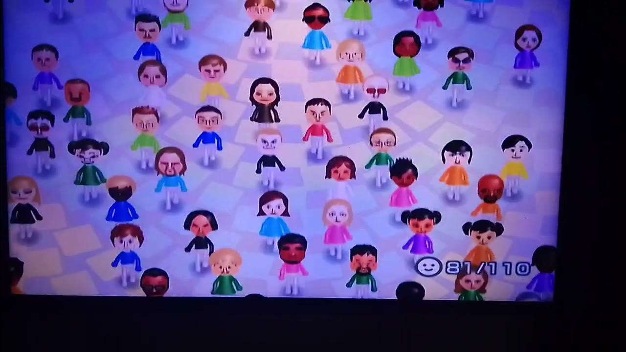 Mii Parade with 100 CPU Wii Party/Wii Sports Resort Miis + 10 Wii Music CPU Miis - YouTube