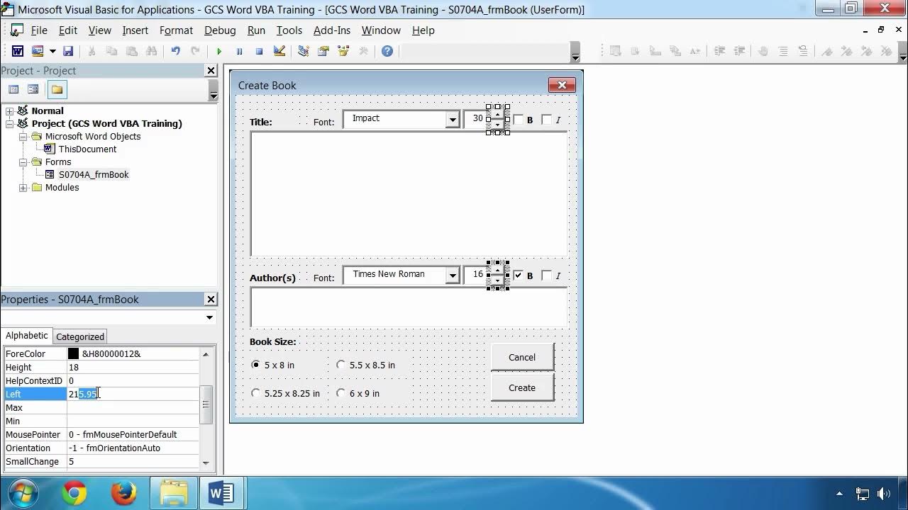 007 Creating UserForm Event Handlers Part 1 - YouTube