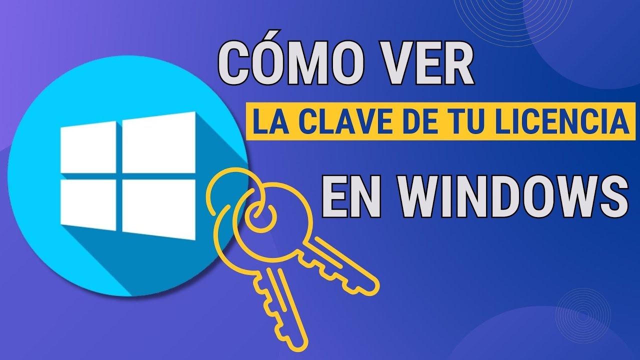 Cómo saber tu clave de Licencia en Windows 🔑 - YouTube