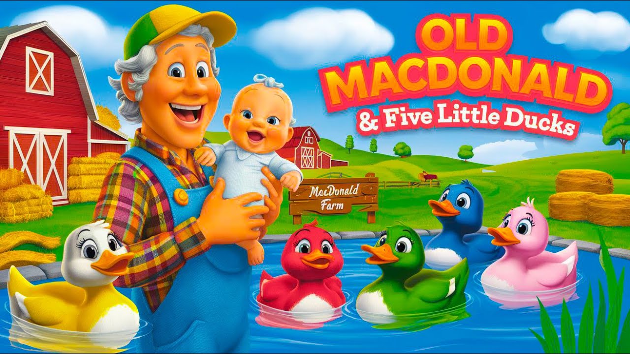 5 Little Ducks and Old MacDonald mashup : Nursery rhymes by ...