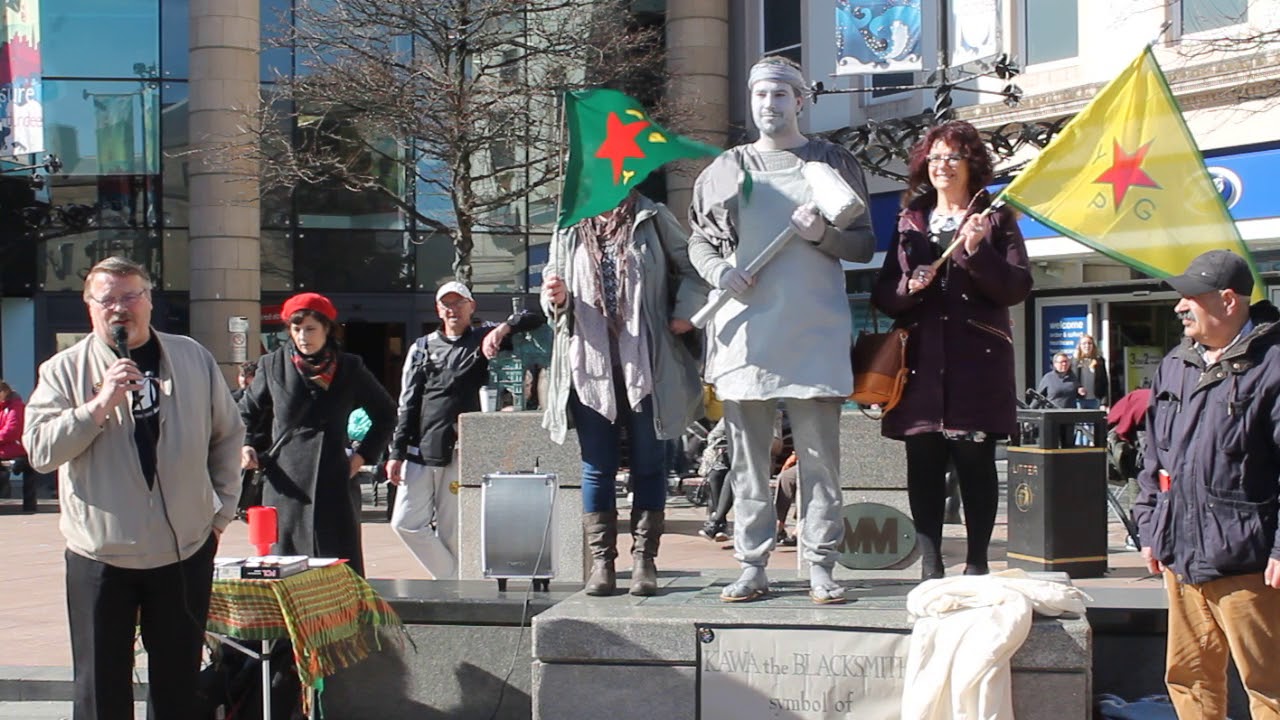 A Kawa the Blacksmith for Dundee, in solidarity with Afrin - YouTube