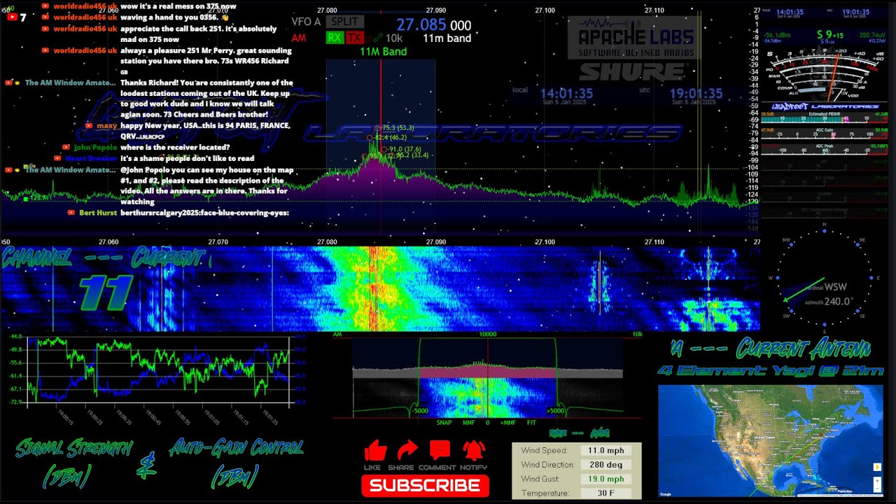 CB Radio Live DX - *4k60fps 5.1 Surround Sound* - SSB Morning's & AM ...