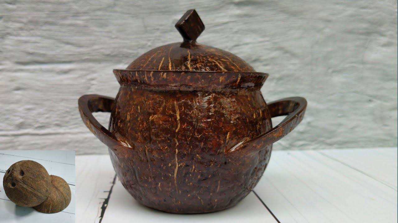 Coconut shell craft idea / Indian Technic - YouTube