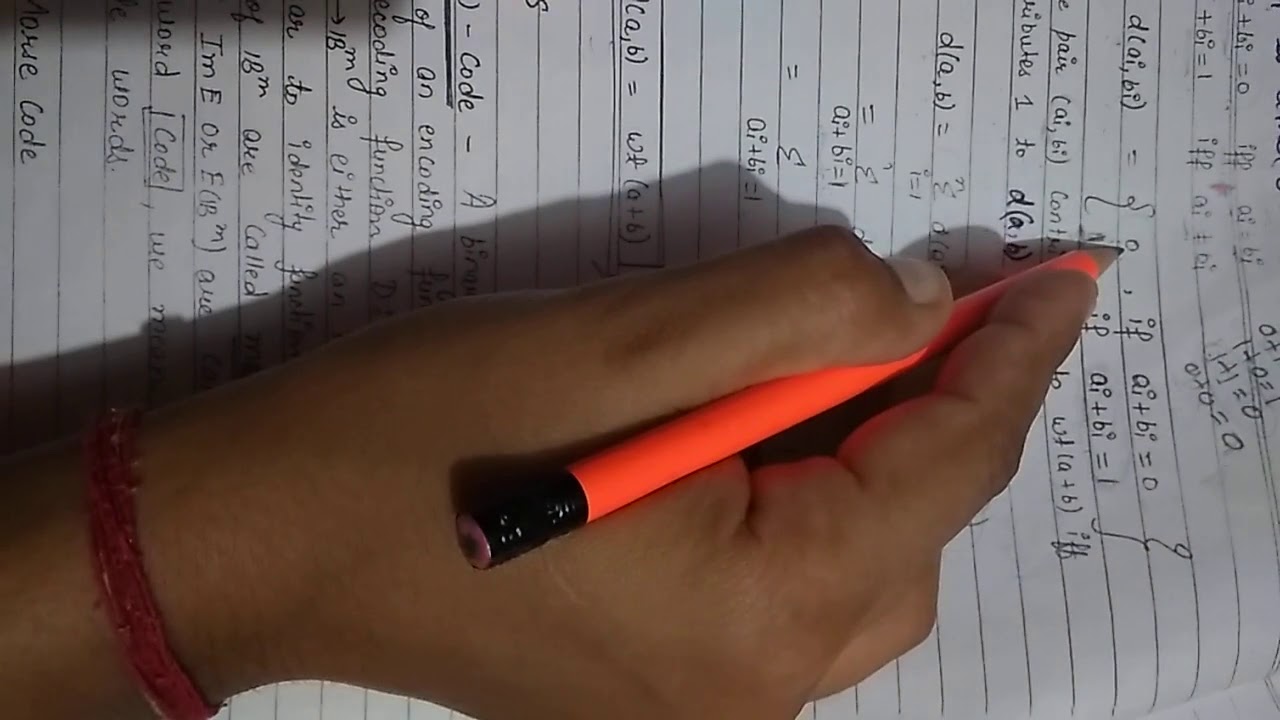 Lect 2(Algebraic Coding Theory) - YouTube