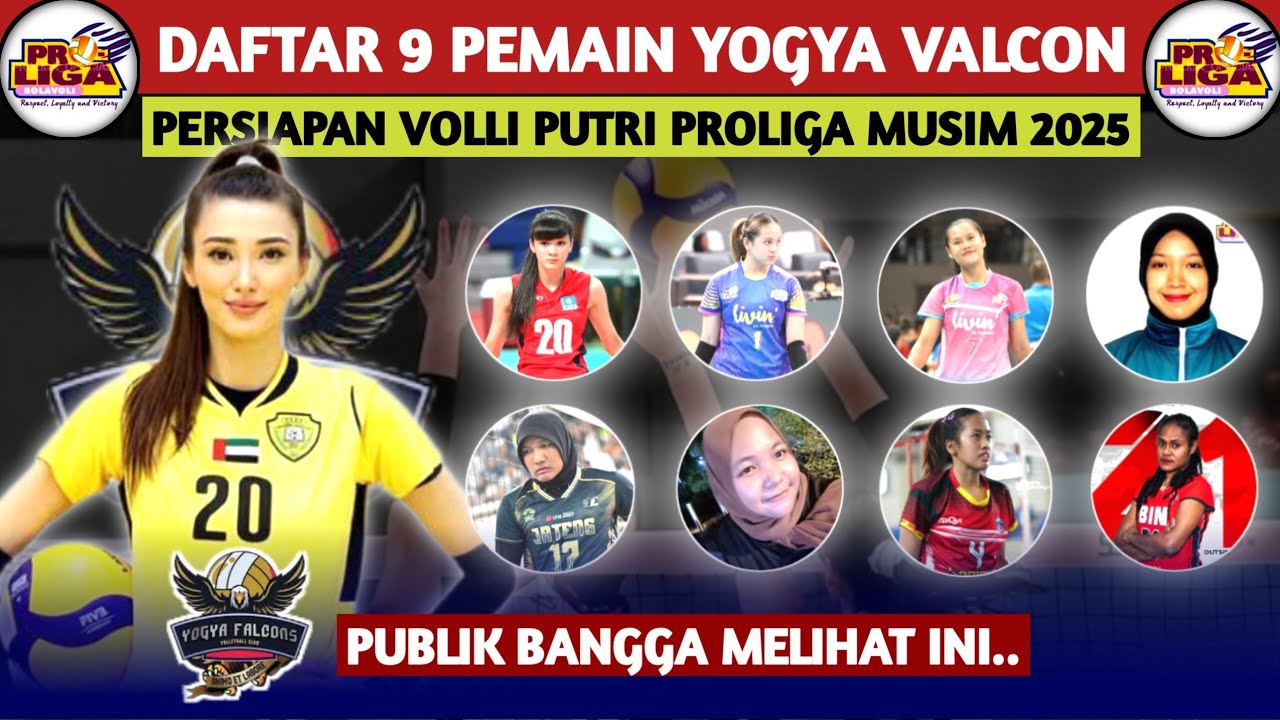 UPDATE TERBARU DAFTAR SEMENTARA 9 PEMAIN YOGYA VALCON PERSIAPAN VOLLIBALL PUTRI PROLIGA 2025 ...