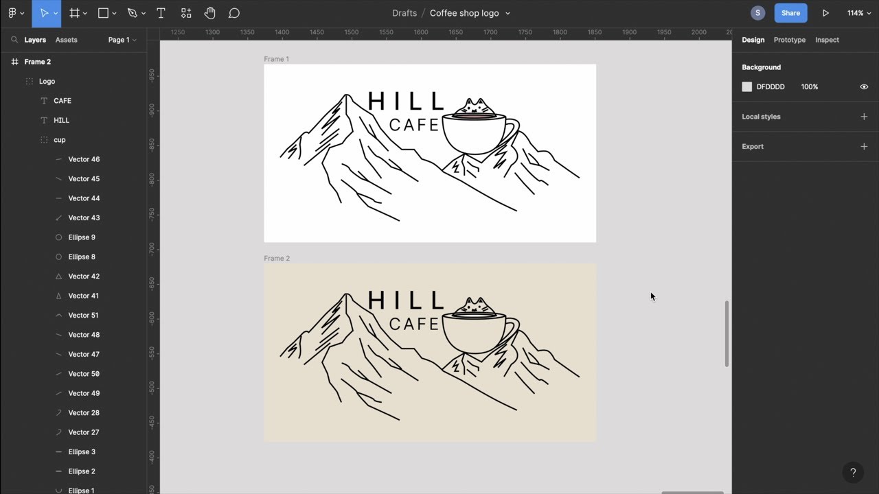 Make Logo on Figma| Coffee shop Logo Full Tutorial - YouTube