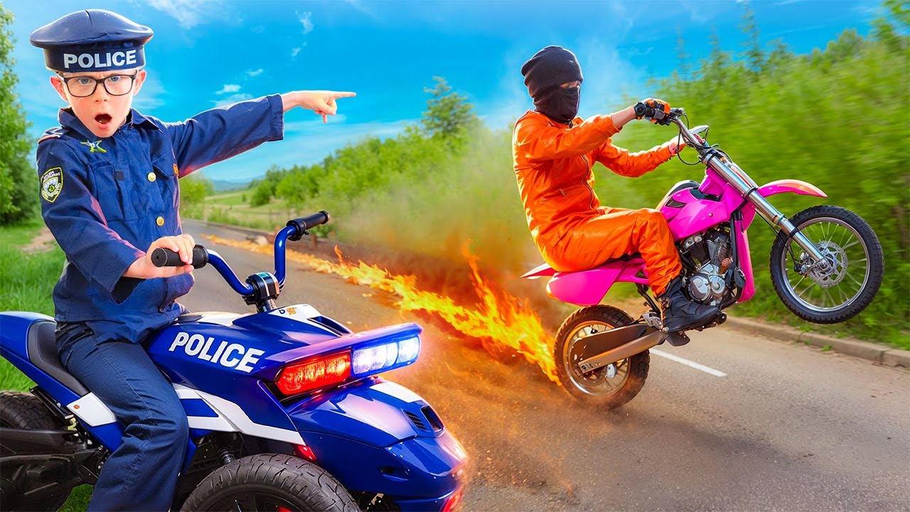 Braxton and Ryder as Police Kids in Video for Children Having Fun and ...