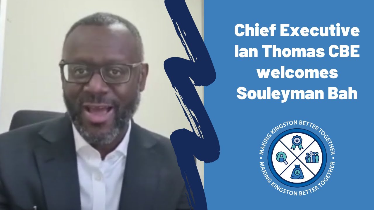 Ian Thomas CBE introduces Souleyman Bah to talk about his journey - YouTube