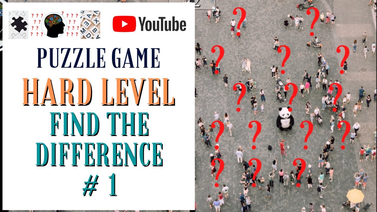 HARD LEVEL Puzzle Game Find the Difference (80% FAIL) Smart Challenges ...