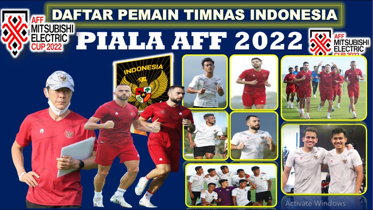 TERBARU!! DAFTAR PEMAIN TIMNAS INDONESIA PIALA AFF 2022 - JADWAL TIMNAS ...