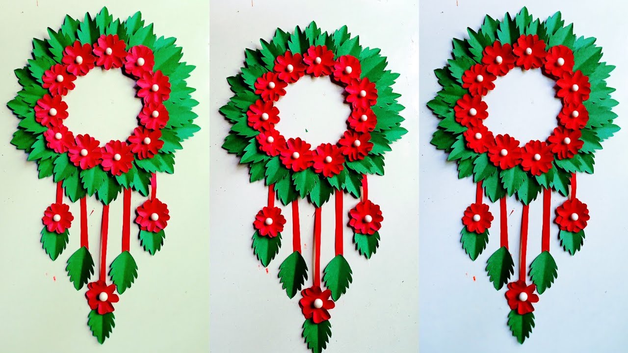 How to make wall hanging / Wall decoration ideas / Wall hanging making ...