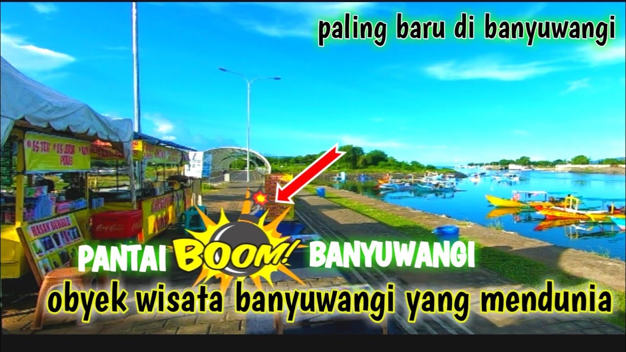 boom banyuwangi!! pantai boom banyuwangi || WISATA BANYUWANGI - YouTube