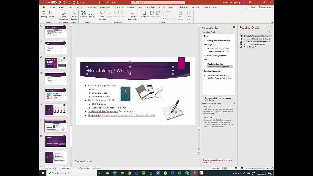 4. Creating an Accessible PowerPoint Presentation - YouTube