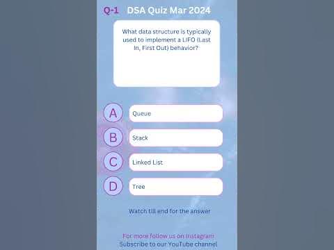 Q-1 DSA Quiz March 2024 #coders #business #algorithms #appdeveloper #backenddeveloper #job #dsa ...