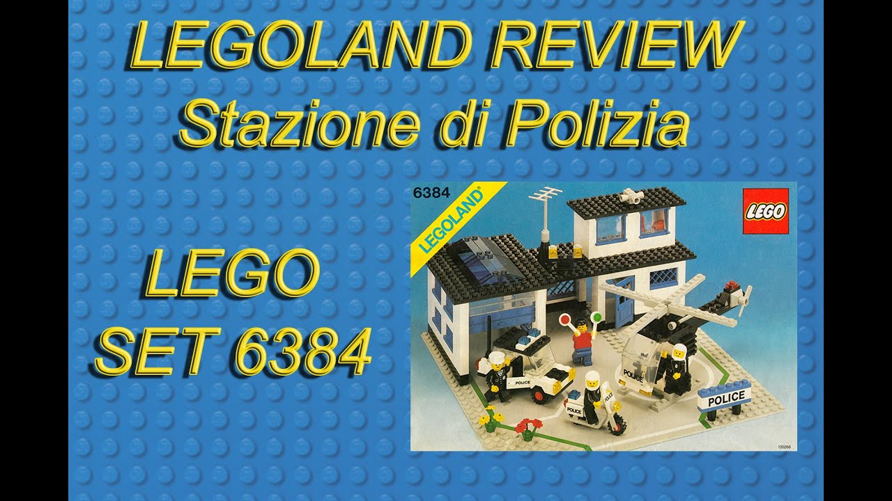 LEGO SET 6384 - STAZIONE DI POLIZIA VINTAGE DEL 1985 - LEGOLAND ...
