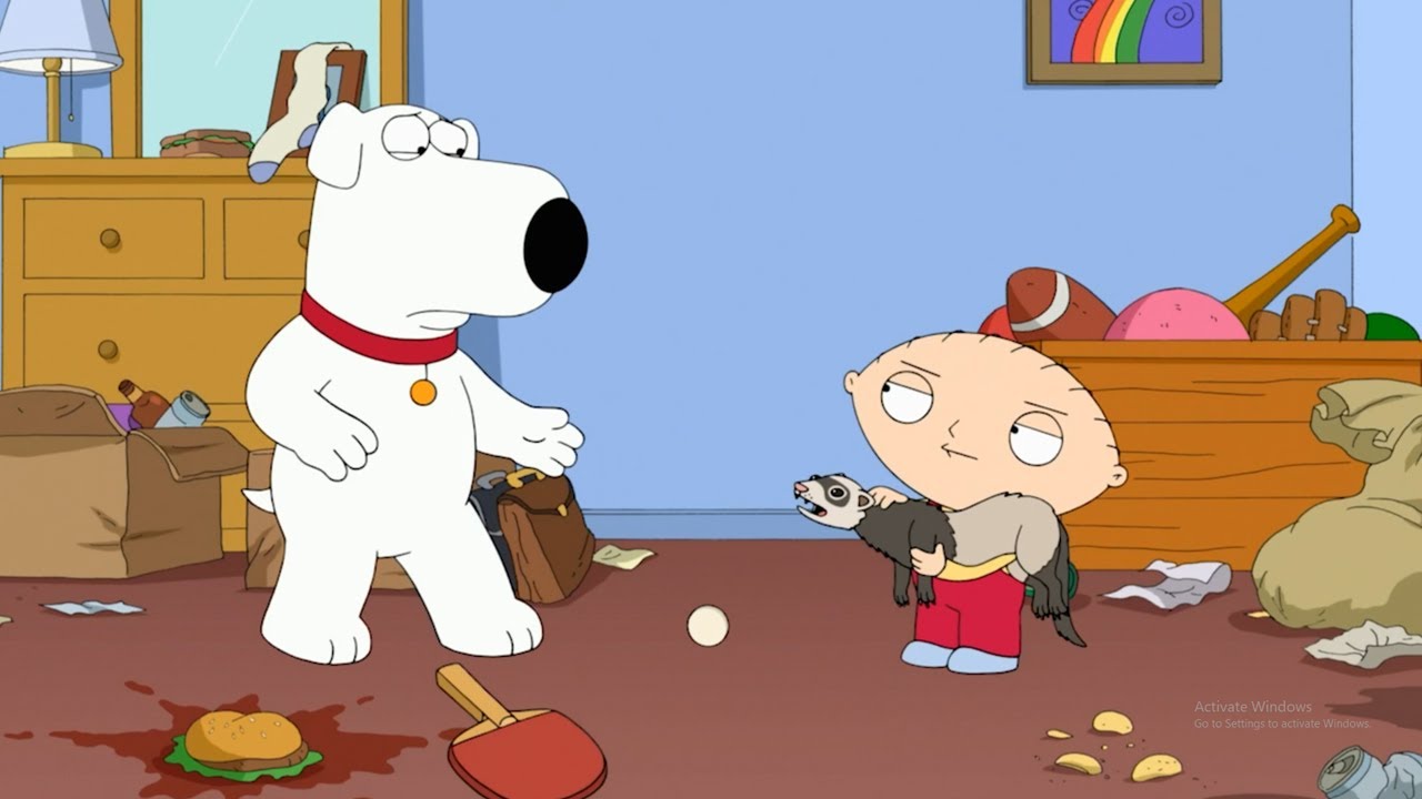 Family Guy S15E12 Peter's Def Jam - Brian and Stewie's room fight - YouTube
