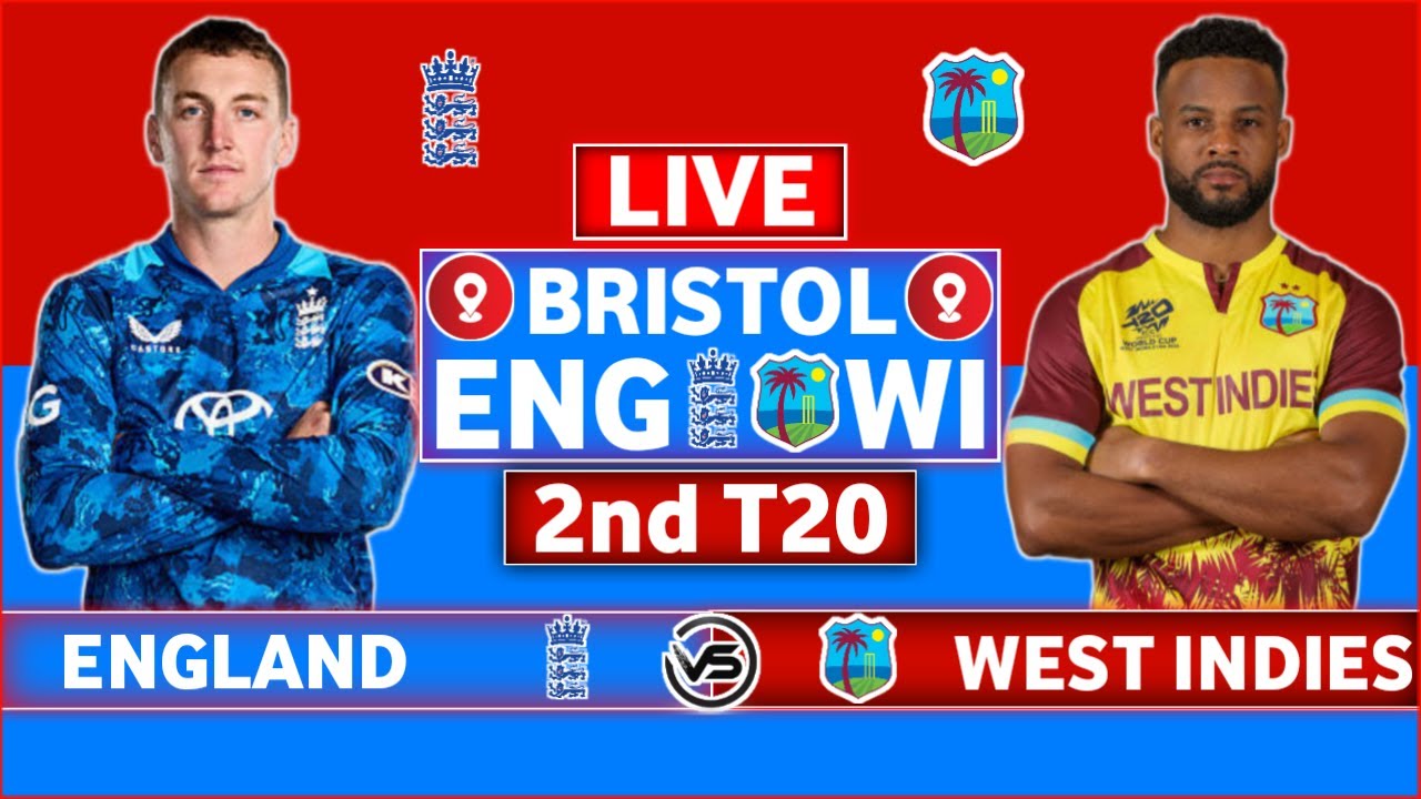 West Indies vs England 2nd T20 Live Match | WI vs ENG 2nd T20I Live ...
