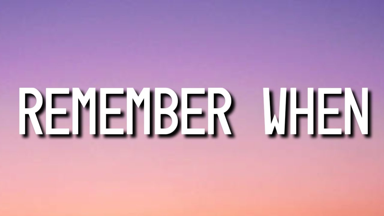 Alan Jackson - Remember When (Lyrics) - YouTube