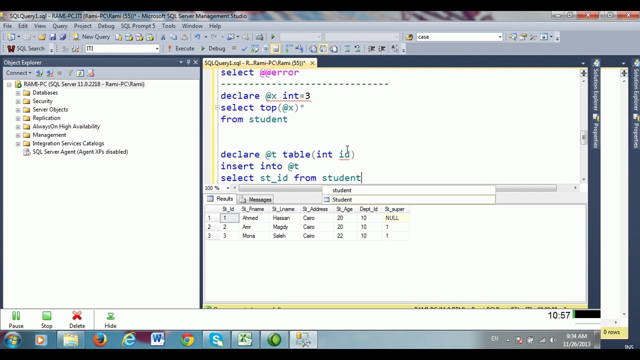 كورس Advanced SQL بالعربي الدرس السادس Functions and transaction - YouTube كورس Advanced SQL بالعربي الدرس السادس Functions and transaction - YouTube