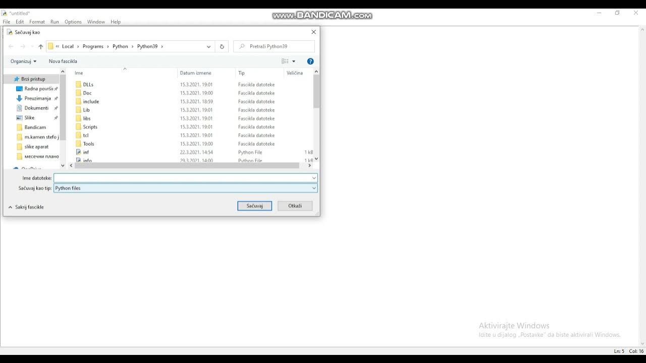 Naredba for u Pythonu - YouTube