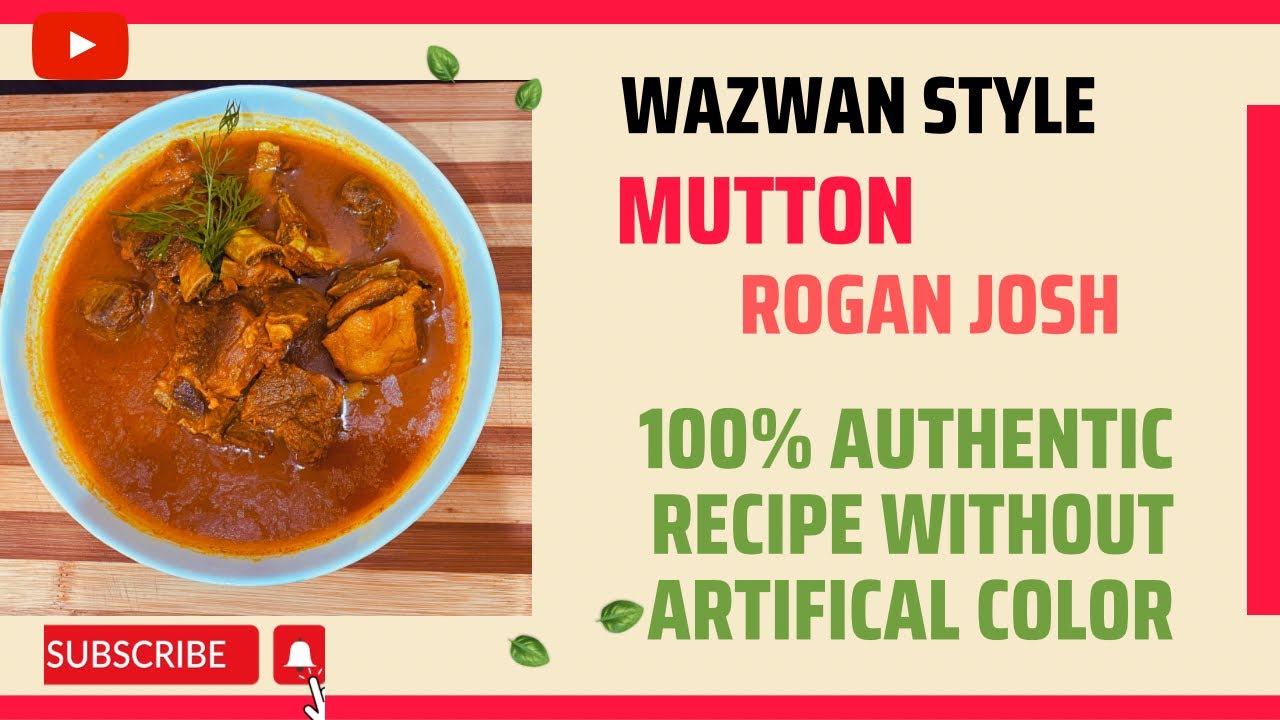 Wazwan style Mutton Rogan josh 🍖🥘/ 100% authentic kashmiri wazwan ...