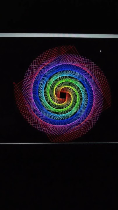 Rainbow 🌈 spiral graphic using python code............. - YouTube