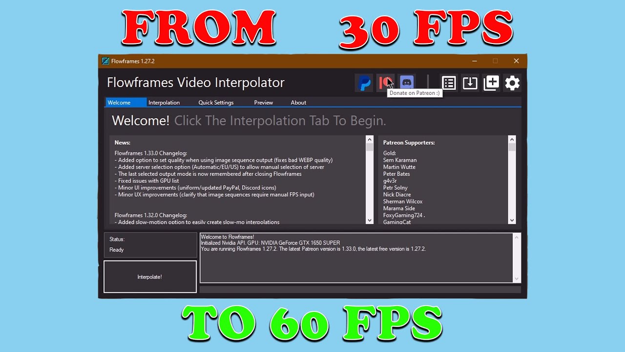 How to convert a 30 FPS video to 60 FPS 2021 Free - YouTube