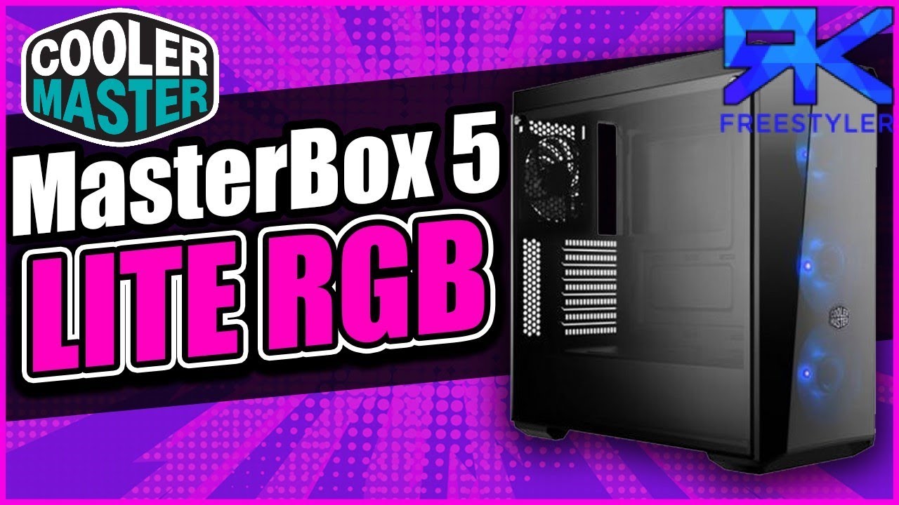 Coolermaster masterbox 5 lite RGB review / unboxing - YouTube