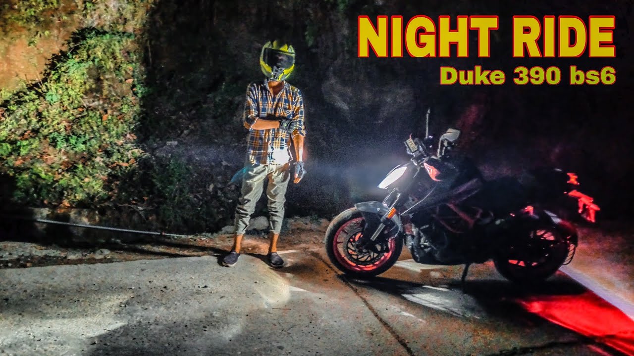 NIGHT RIDE on ktm duke 390 bs6 😊 - YouTube