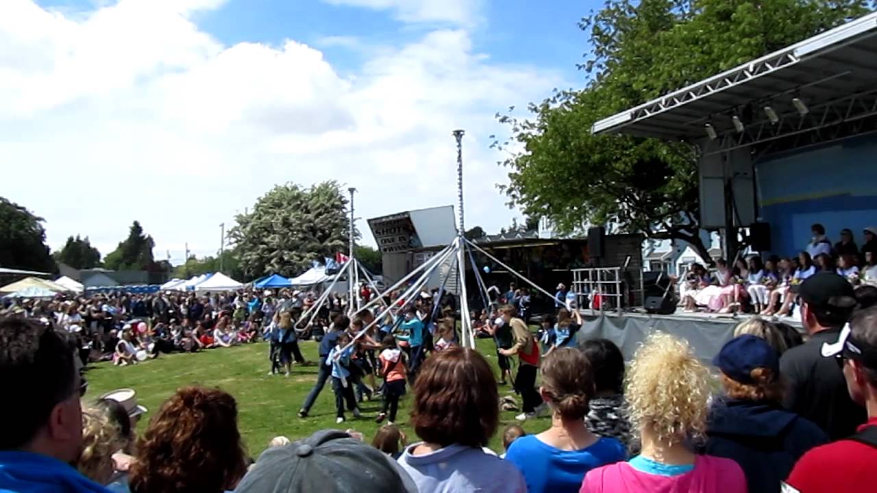 Traditional Maypole Dance @ Ladner May Days, Delta, BC, Canada - YouTube
