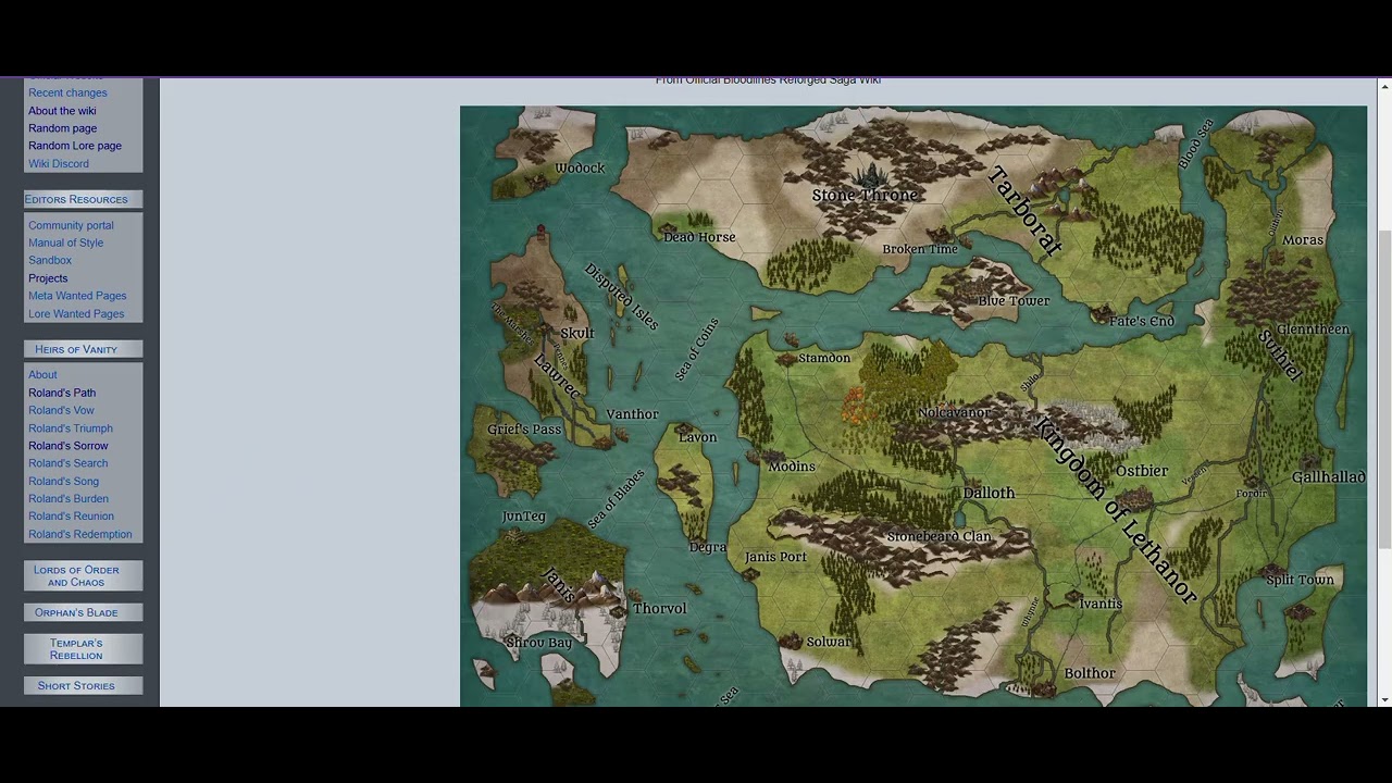 Bloodlines Reforged Saga - Interactive Link Map - YouTube