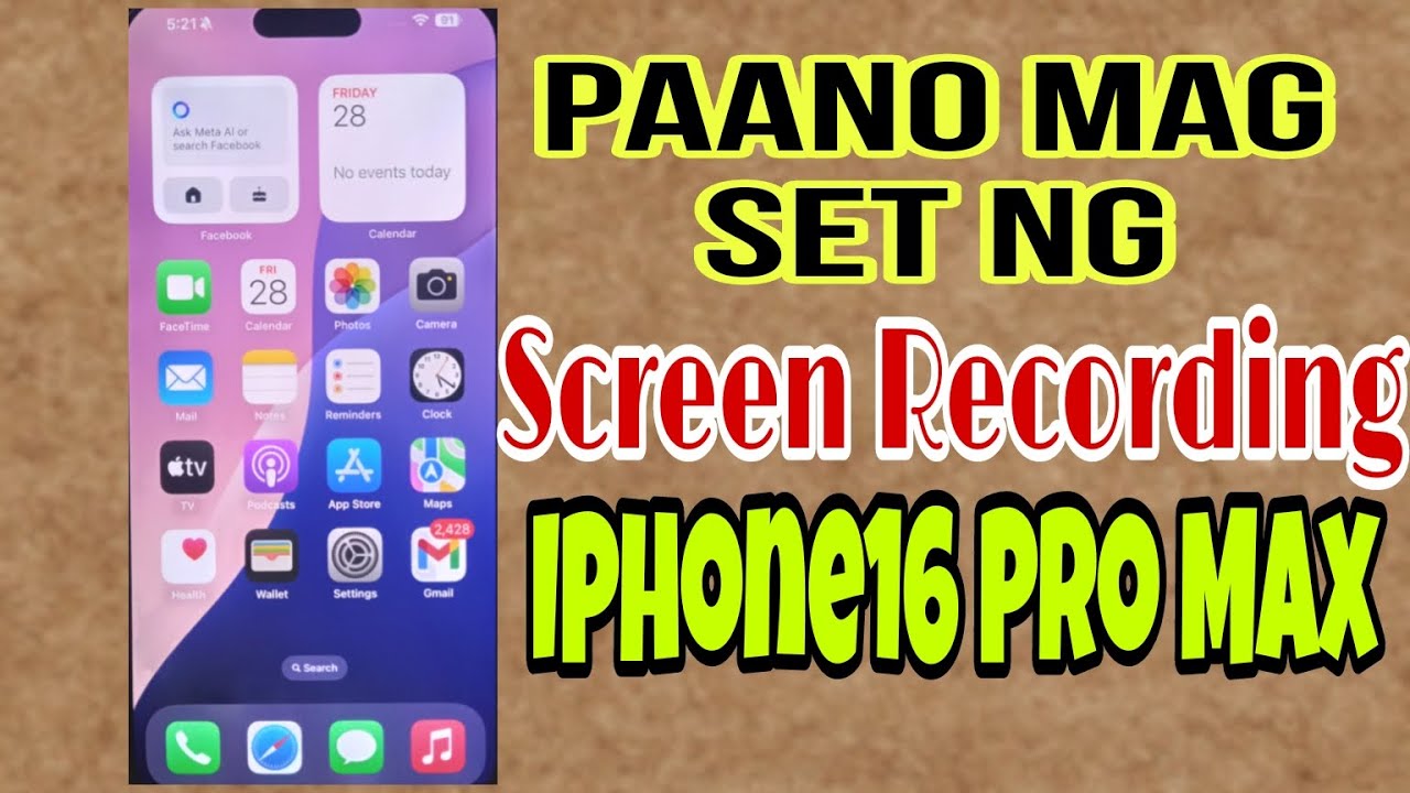 Paano Mag Screen Recording sa Iphone 16 Pro Max? 2025 Latest Iphone 16 ...