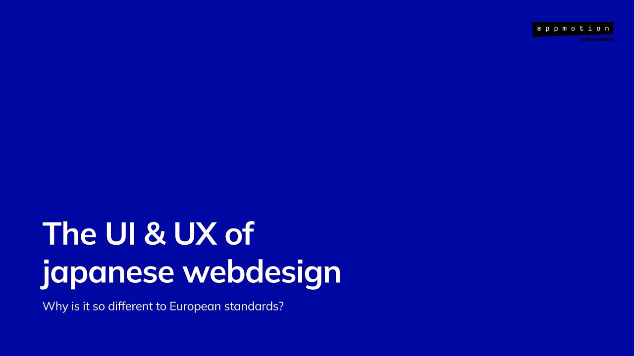 The UI & UX of japanese webdesign – Why is it so different to European ...
