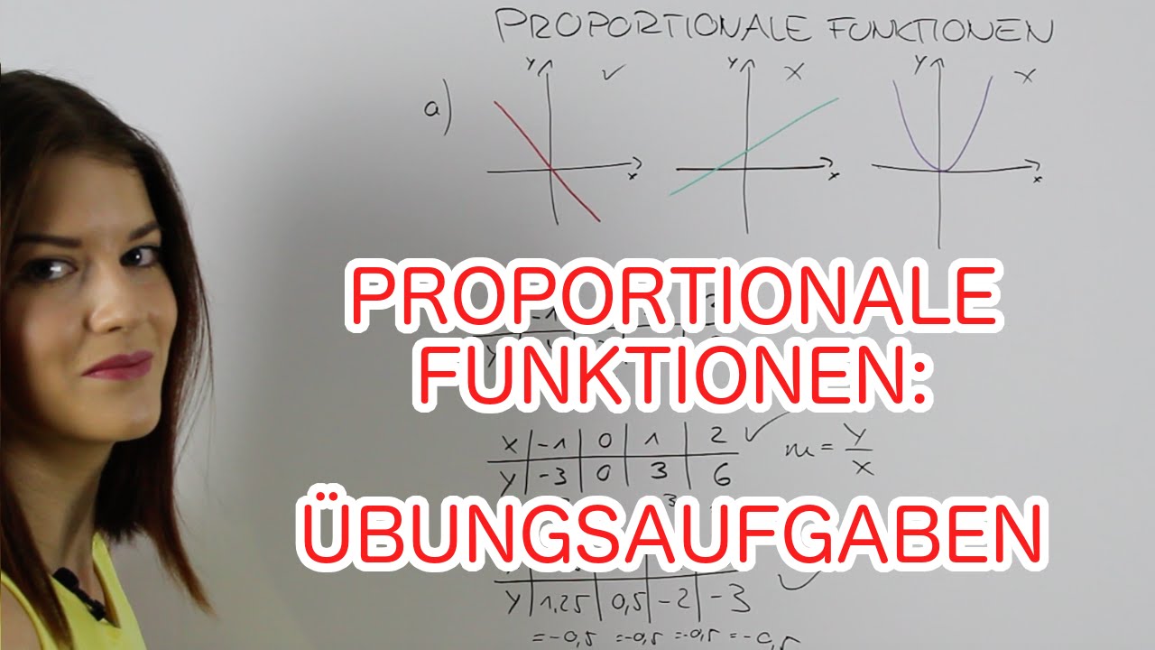 Grundlagen Der Proportionalen Funktionen: Übungsaufgaben - YouTube