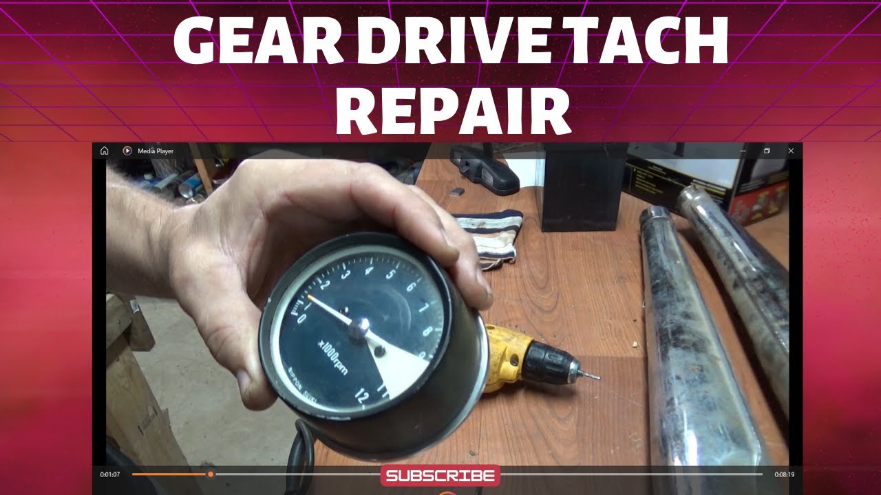 gear drive tach repair - YouTube