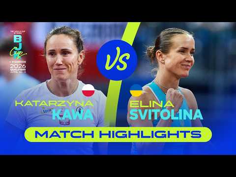 Katarzyna Kawa (POL) vs Elina Svitolina (UKR) | 2026 Billie Jean King Cup Qualifiers | Highlights