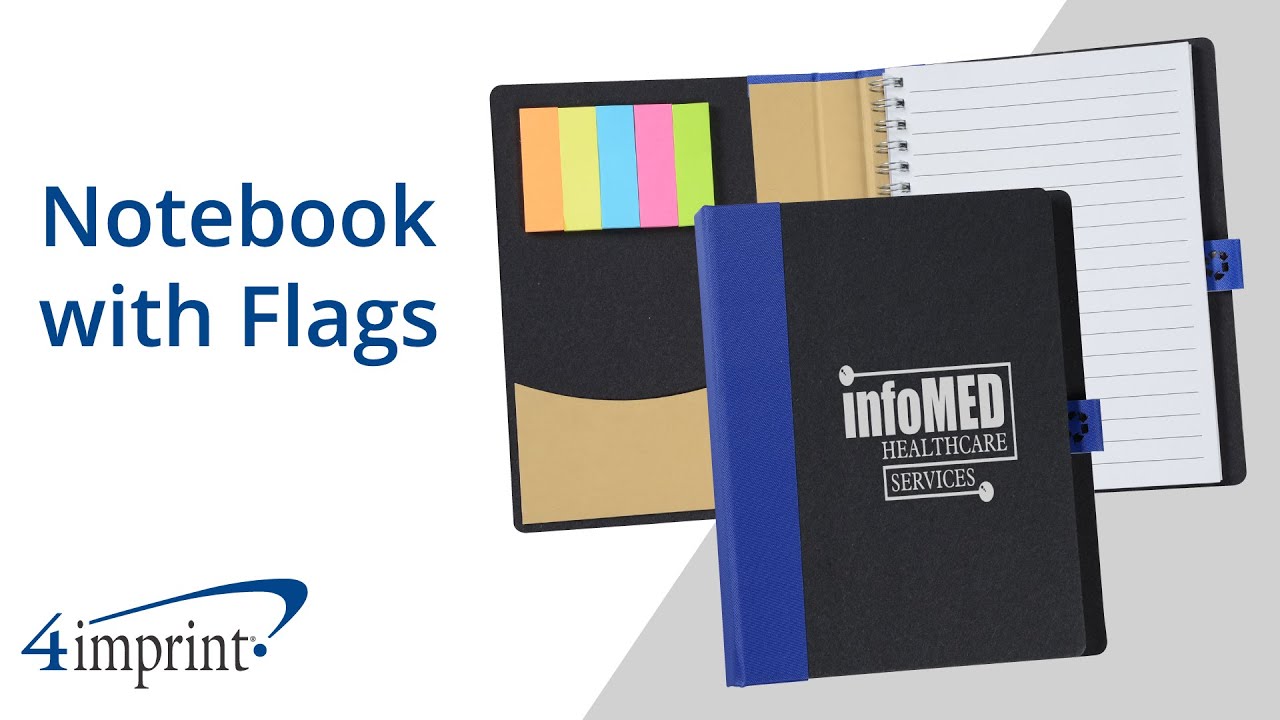 Notebook with Flags by 4imprint - YouTube