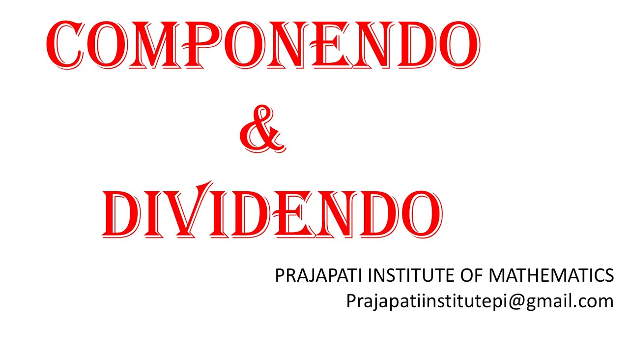 COMPONENDO AND DIVIDENDO || MATHEMATICAL OLYPMIAD || PROOF || - YouTube