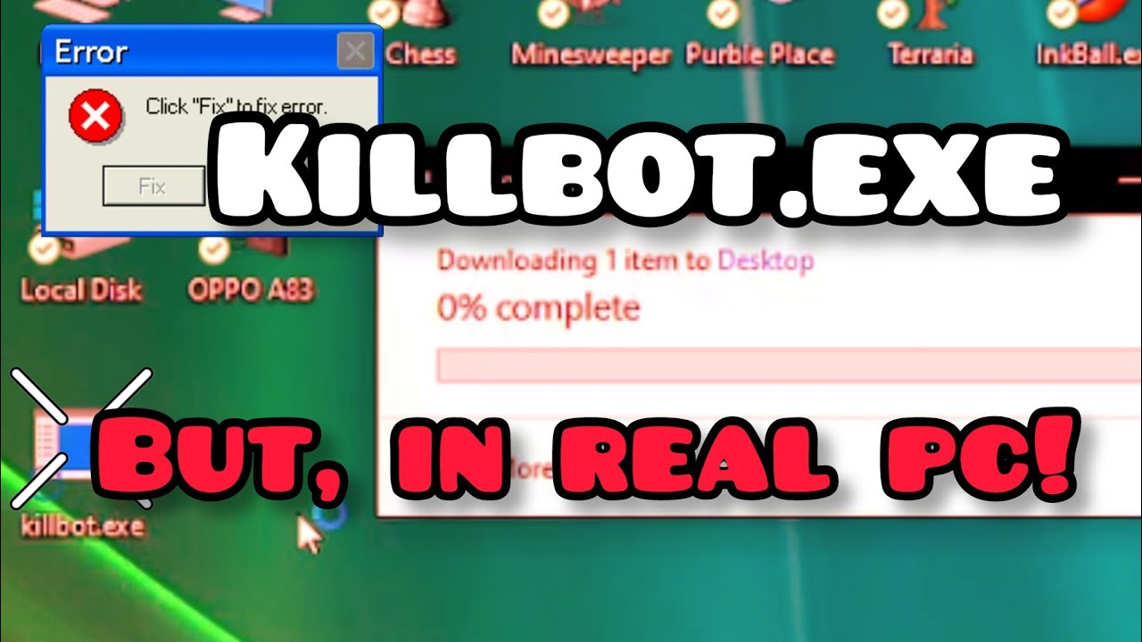 Killbot.exe, on a real computer!! (kinda.) - YouTube