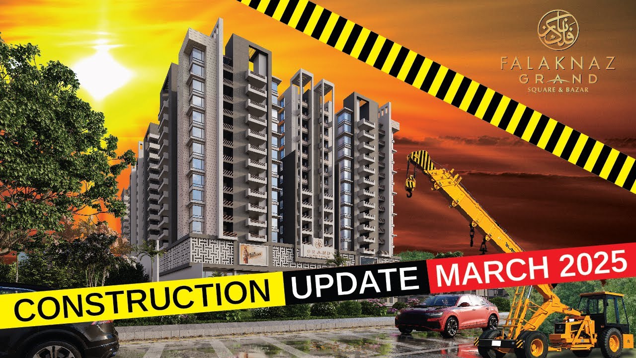 Falaknaz Grand Sqaure Construction Update 18th March 2025 - YouTube