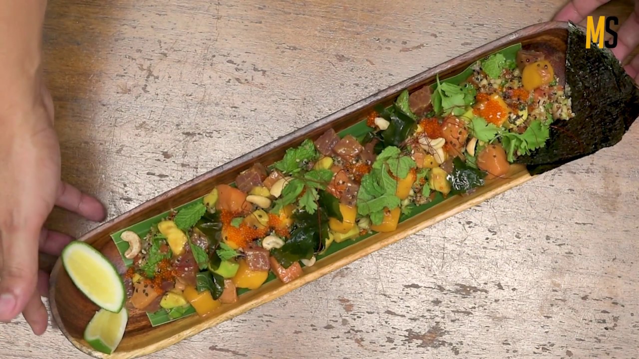 How to make a healthy poke platter - YouTube