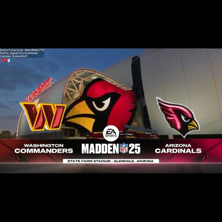 Washington Commanders Vs. Arizona Cardinals [25 JAN 2025] - YouTube