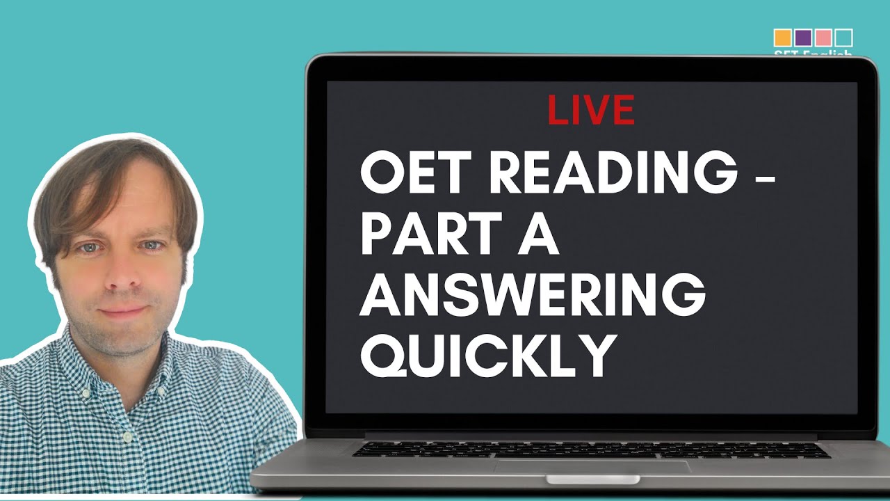 OET Reading Part A: Answering Quickly - YouTube