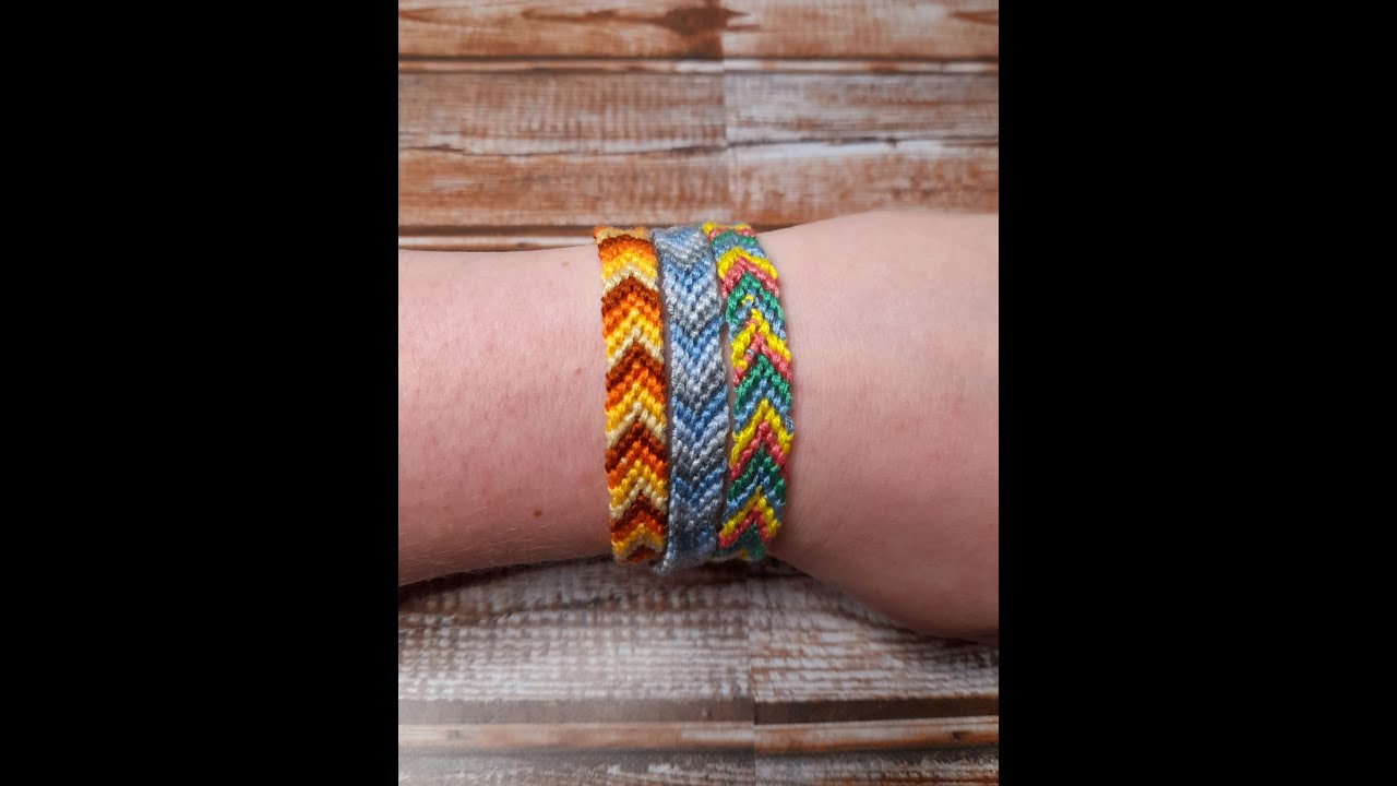 Friendship bracelet tutorial - YouTube