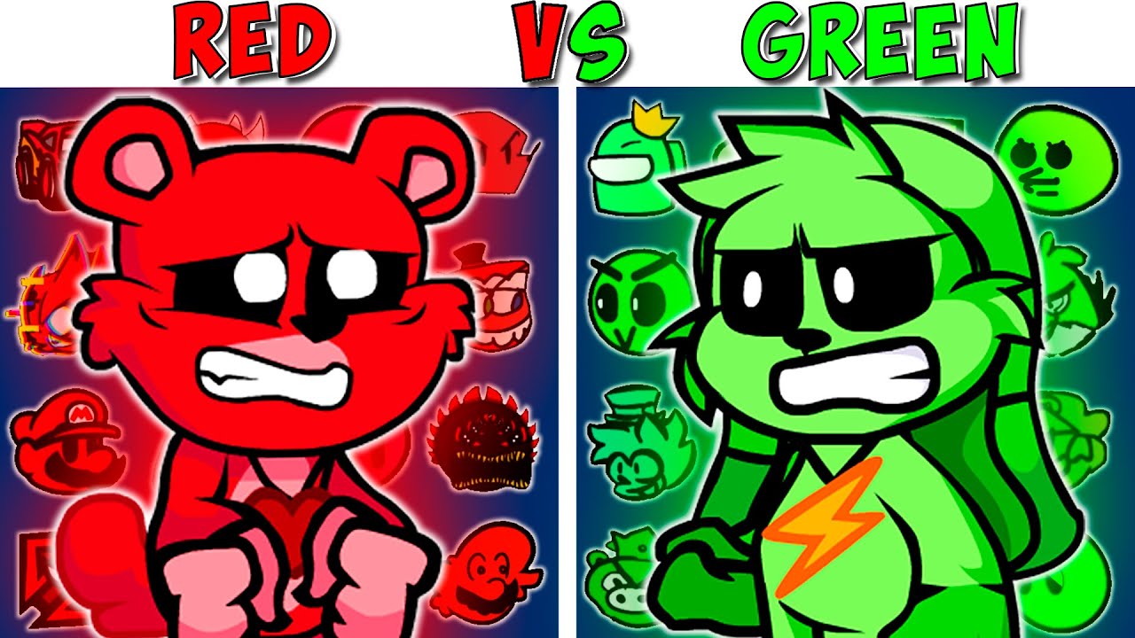 FNF Character Test | Gameplay VS My Playground | ALL Red VS Green Test ...