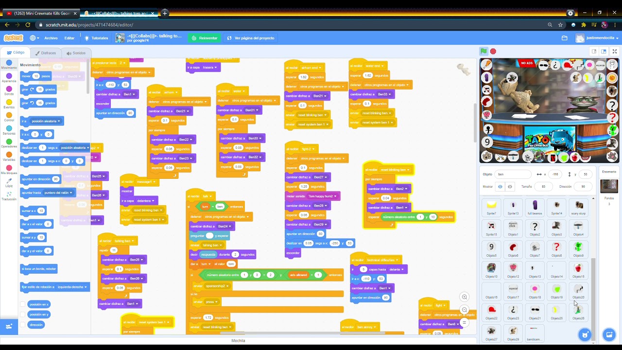 {Collabs} talking tom and ben news HD crash on Scratch - YouTube