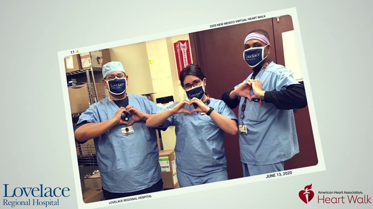 Lovelace Heart Walk 2020 - Roswell - YouTube