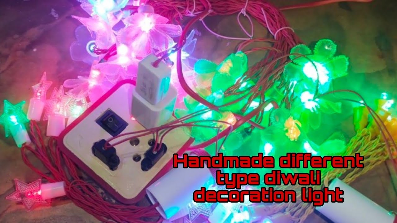 How To Make LED Jhalar at Home // Diwali Decoration Light // LED Rice ...